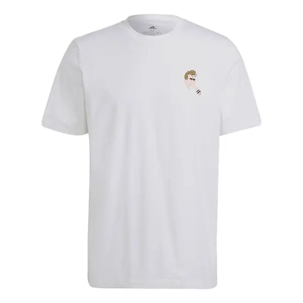 Adidas Dybala Icon Emb Soccer/football Sports Short Sleeve - White