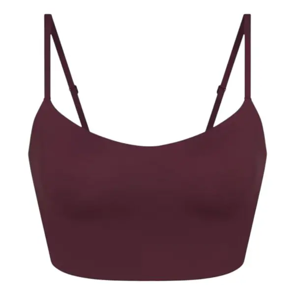 Nike X Skims Matte Cami Longline Bra - Currant