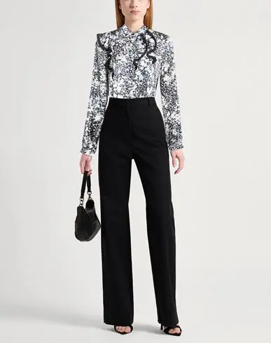 High Silk Floral-print Ruched Shirt - Blue