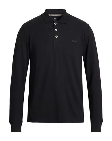 LA MARTINA Polo Shirt Size Cotton, Elastane - Black