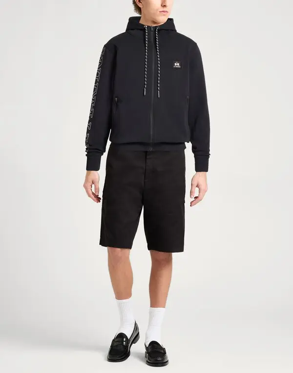 LA MARTINA Zip-up Hooded Sweatshirt With Printed Logo Detail