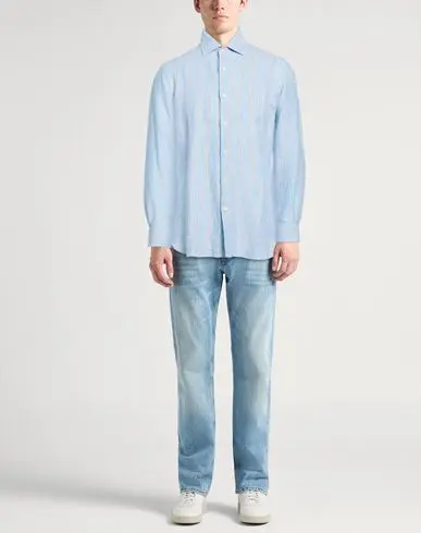 120% Lino Shirt Azure Size Linen