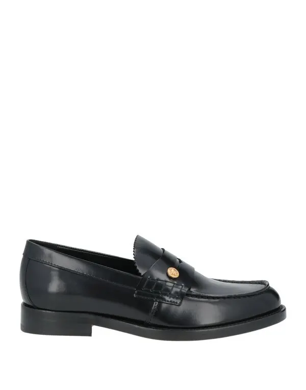 Versace Leather Penny Loafers
