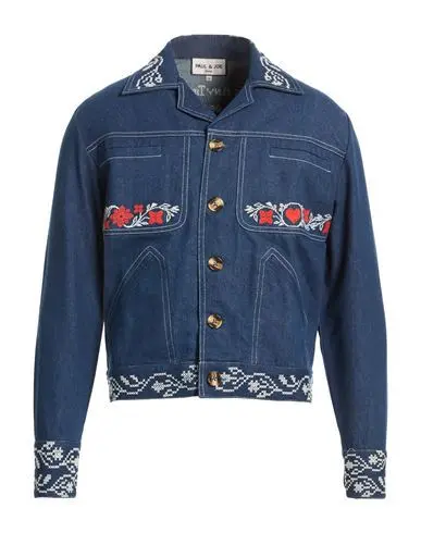 Paul & Joe Denim Outerwear Size Cotton - Blue