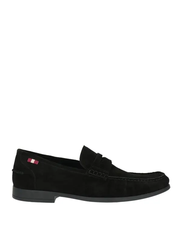 Bally Suede Penny Loafers - Black