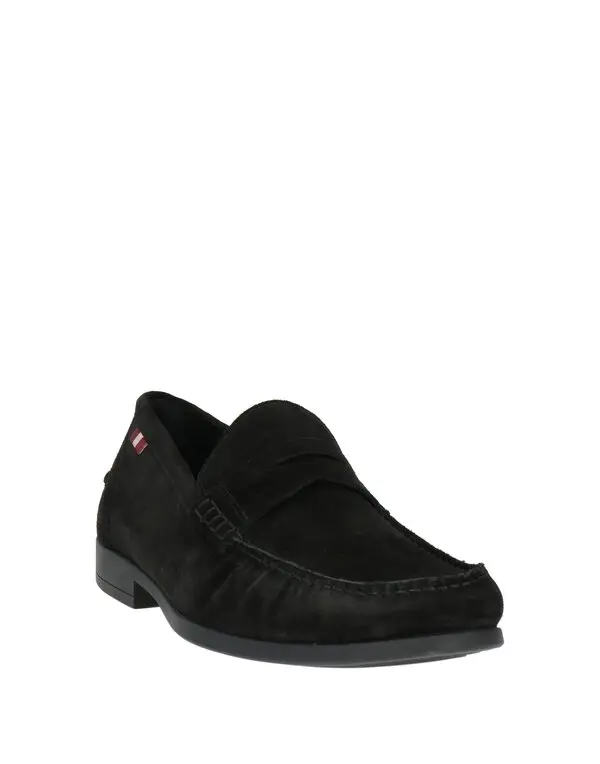 Bally Suede Penny Loafers - Black