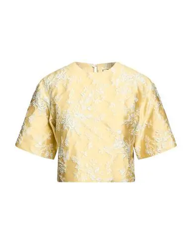 Paul & Joe Brocade Floral-print Cropped Top - Marigold