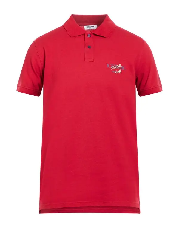 Iceberg Beachwear Polo Shirt Size Cotton, Elastane
