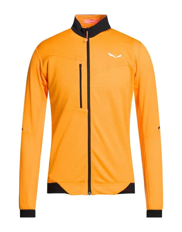 SALEWA Recycled Polyester And Elastane Athletic Jacket - Orange