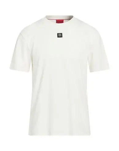 Hugo T-shirt Size Cotton, Elastane - Ivory
