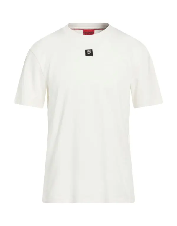 Hugo T-shirt Size Cotton, Elastane - White