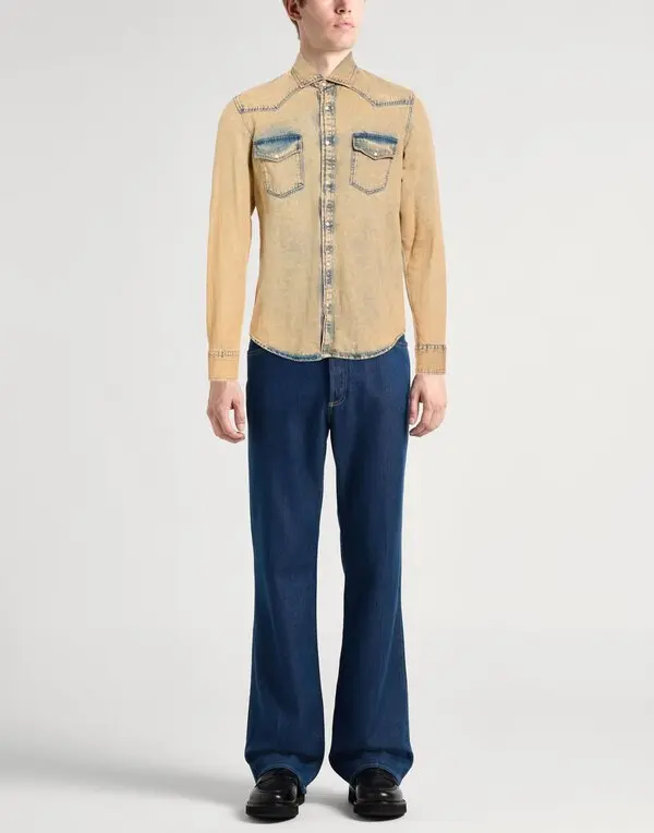 MOORER Denim Shirt Size Cotton