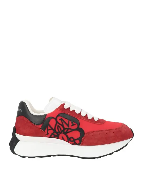 Alexander McQueen Leather And Textile Fiber Sneakers