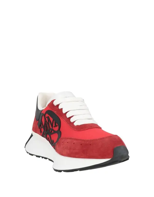Alexander McQueen Leather And Textile Fiber Sneakers