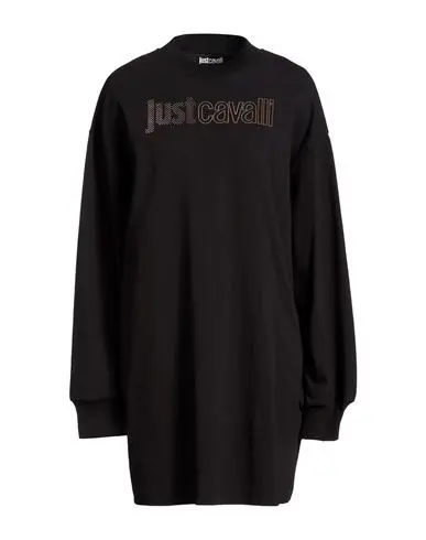 Just Cavalli Mini Dress Size Cotton - Black