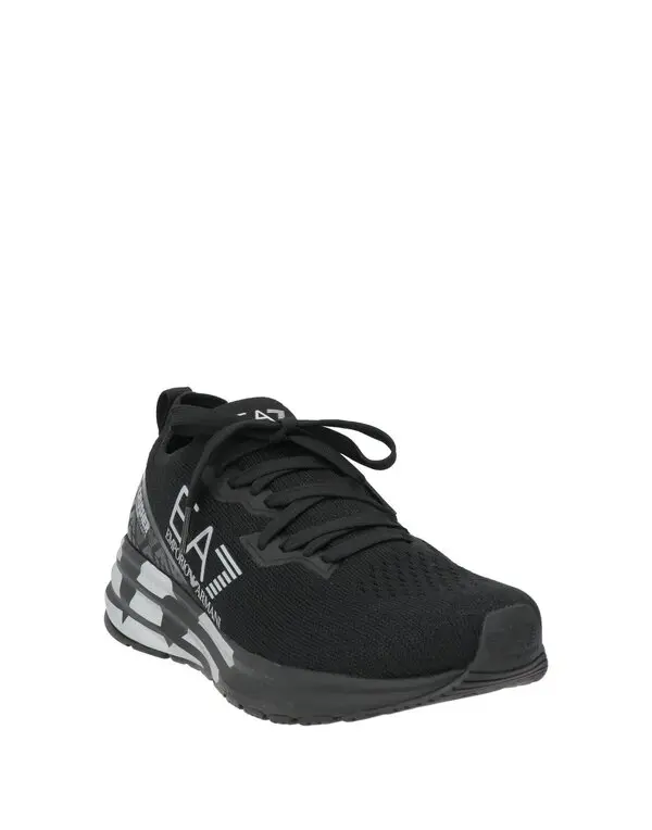 EA7 Knitted Sock Sneakers With Lace-up Closure