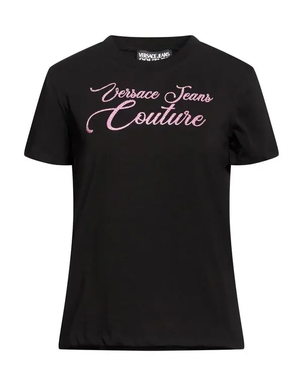 Versace Cotton Elastane T-shirt - Black