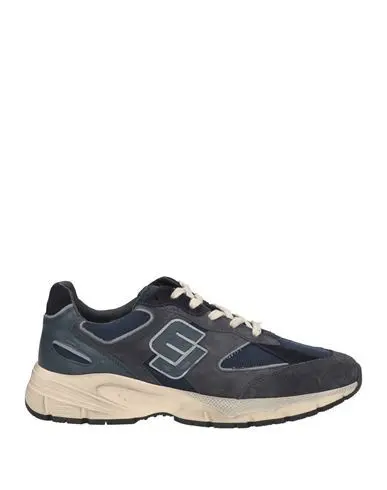ENTERPRISE JAPAN Sneakers Size Cow Leather, Calfskin, Textile Fibers - Navy