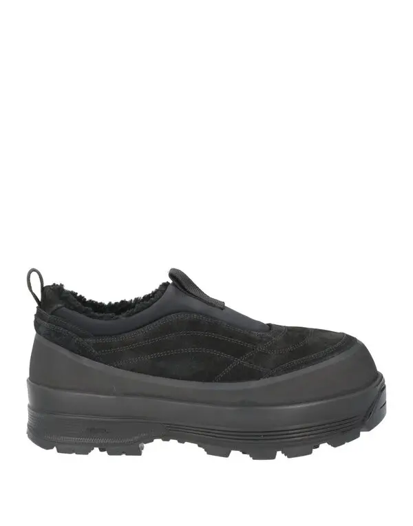 Diemme Badia Basso Shearling Lined Slip-on Sneakers - Black