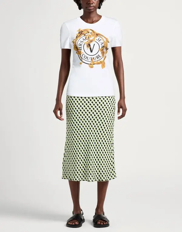 Versace Crystal Embellished T-shirt - White