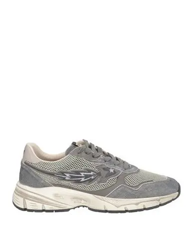 ENTERPRISE JAPAN Suede And Mesh Low-top Sneakers - Grey