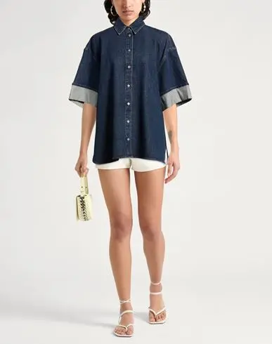 7 For All Mankind Cotton Elastane Denim Shirt