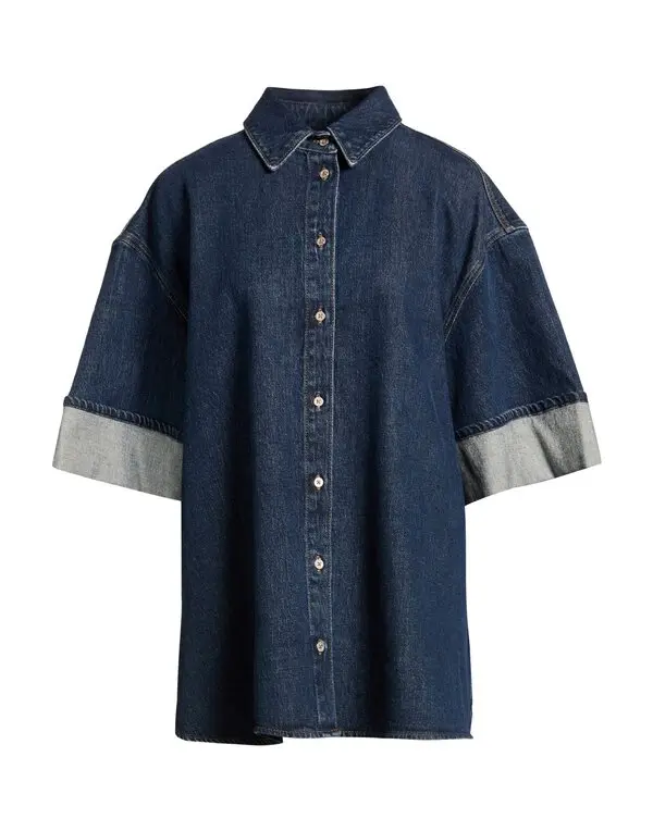 7 For All Mankind Cotton Elastane Denim Shirt