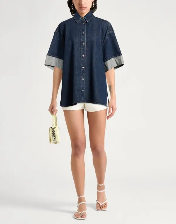 7 For All Mankind Cotton Elastane Denim Shirt