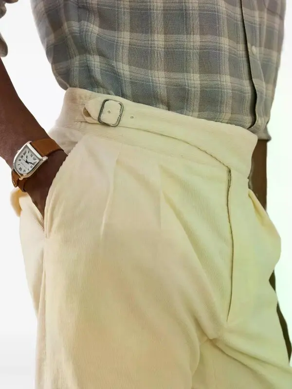 Ralph Lauren Purple Label Double-pleated Corduroy Trousers