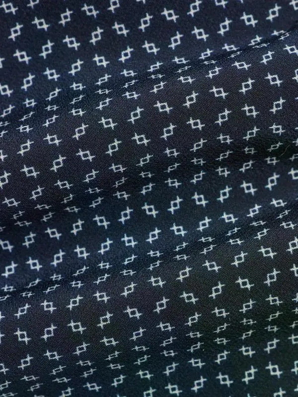 Ralph Lauren Purple Label Silk Geometric Print Neck Tie