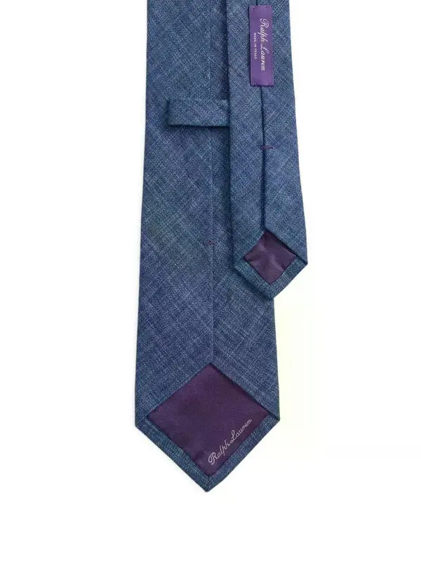 Ralph Lauren Purple Label Délavé Linen Tie - Blue