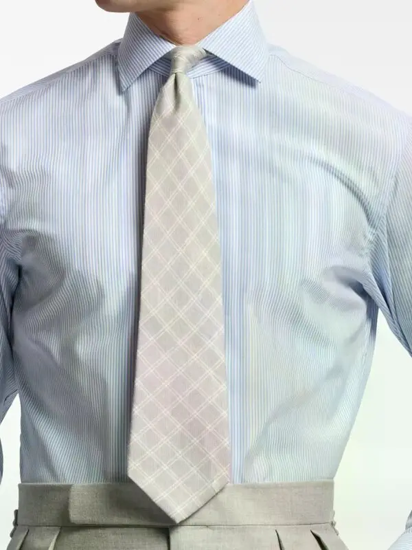 Ralph Lauren Purple Label Windowpane-check Tie