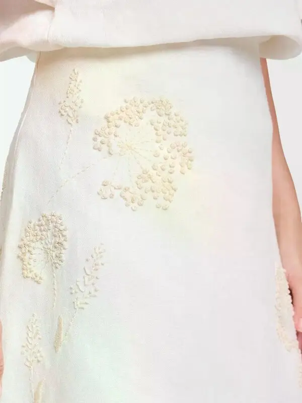 TWP A-line Floral Skirt