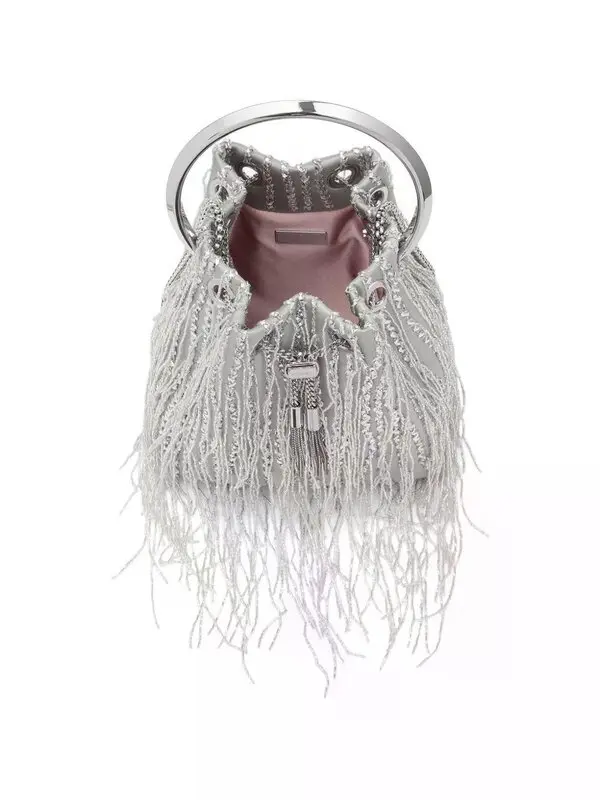 JIMMY CHOO Bon Bon Fringe Bucket Bag