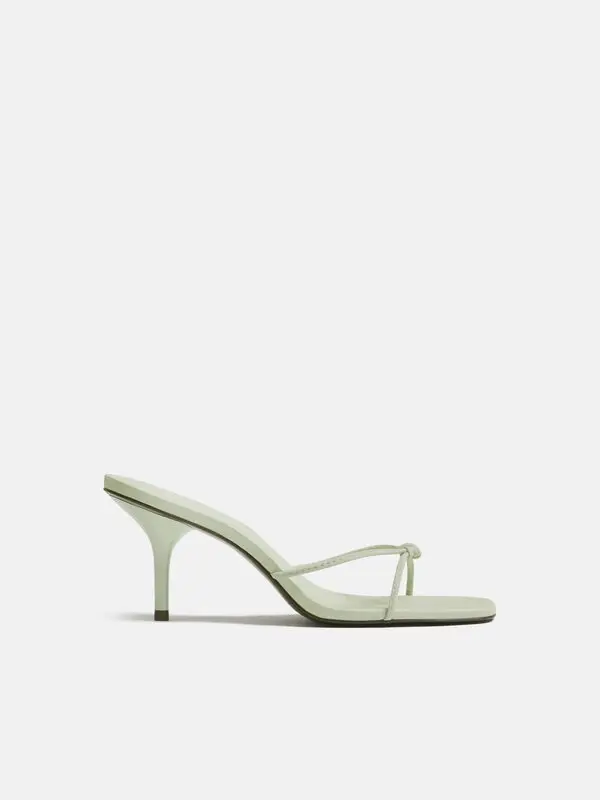 REFORMATION Cooper Heeled Sandal - Green