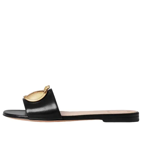 Dior Médaillon Buckle Slide - Black