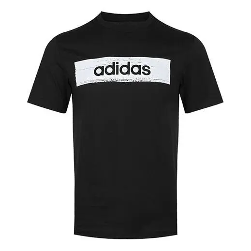 Adidas Short Sleeve T-shirt With Logo Print