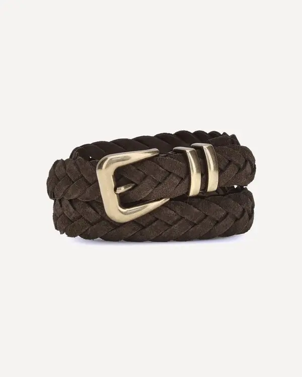 Brunello Cucinelli Woven Leather Belt