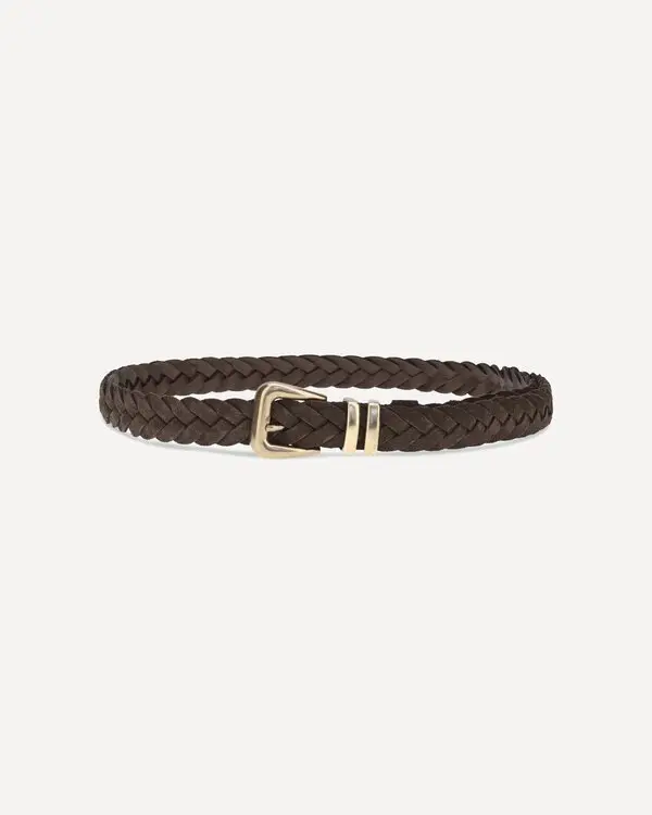Brunello Cucinelli Woven Leather Belt
