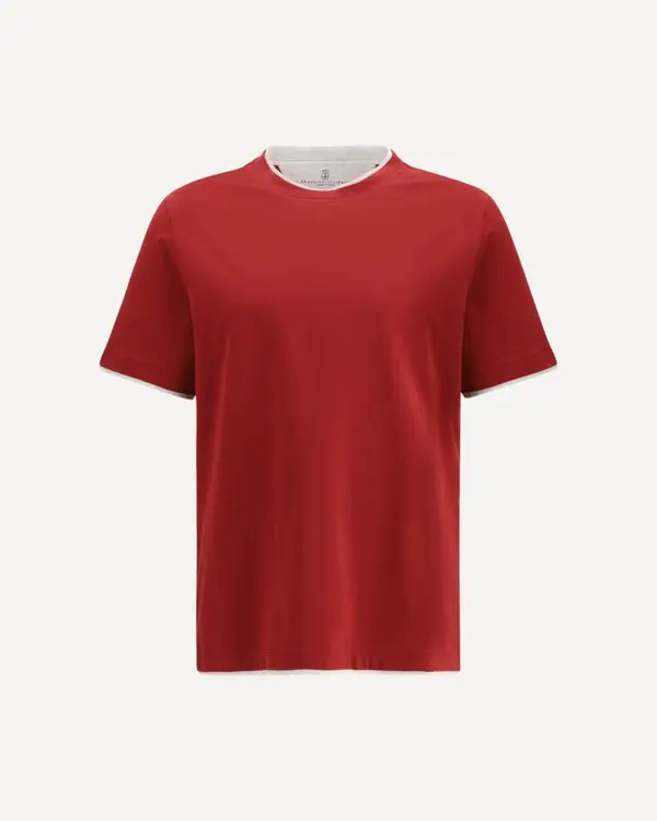 Brunello Cucinelli Cotton T-shirt - Red