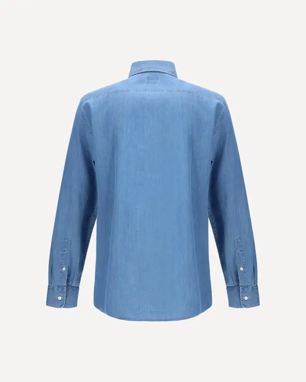 Brunello Cucinelli Cotton Deni Shirt Ale