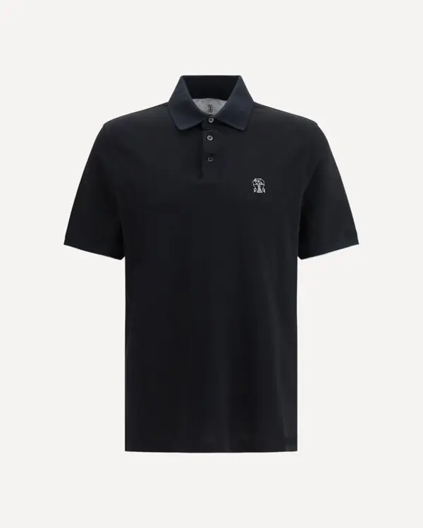 Brunello Cucinelli Cotton Polo - Black