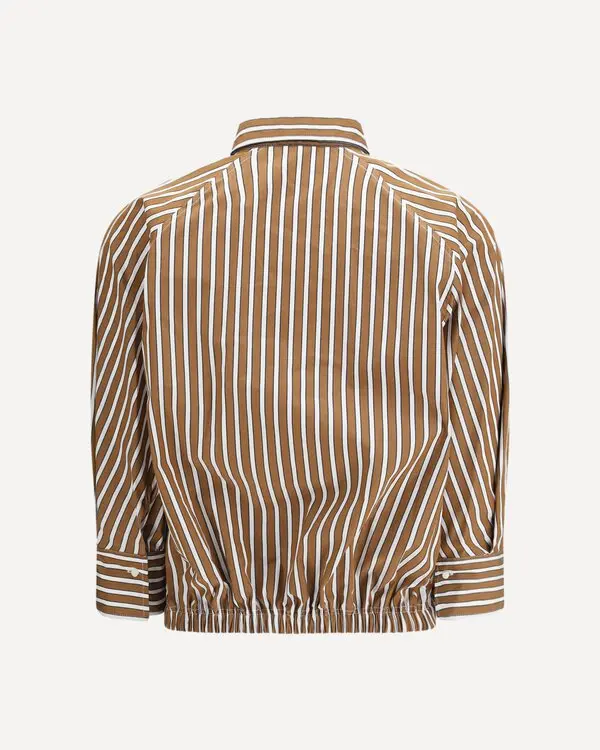 Brunello Cucinelli Striped Poplin Shirt