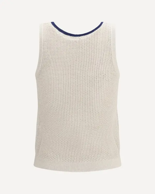 Brunello Cucinelli Cotton Mesh Knit Top