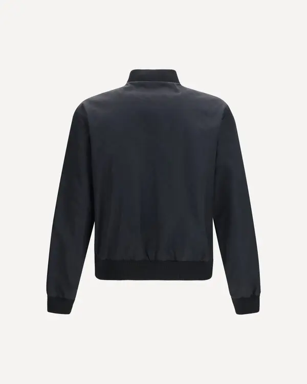 Gucci Reversible Zip Jacket In Silk Faille - Black