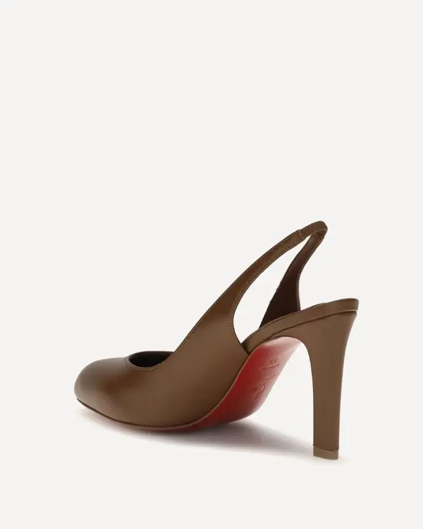 CHRISTIAN LOUBOUTIN Fannylove Slingback Pumps - Brown