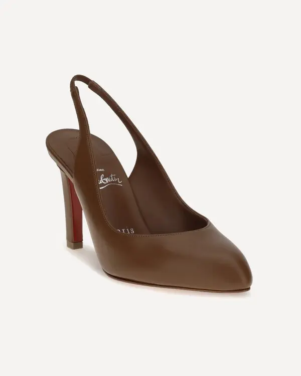 CHRISTIAN LOUBOUTIN Fannylove Slingback Pumps - Brown