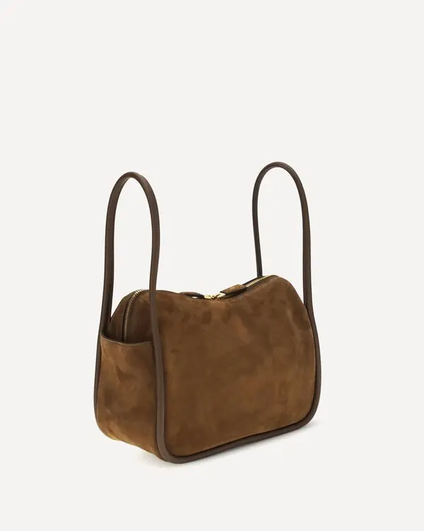 Prada Darling Suede Handbag - Brown