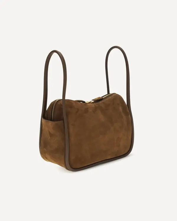 Prada Darling Suede Handbag - Brown