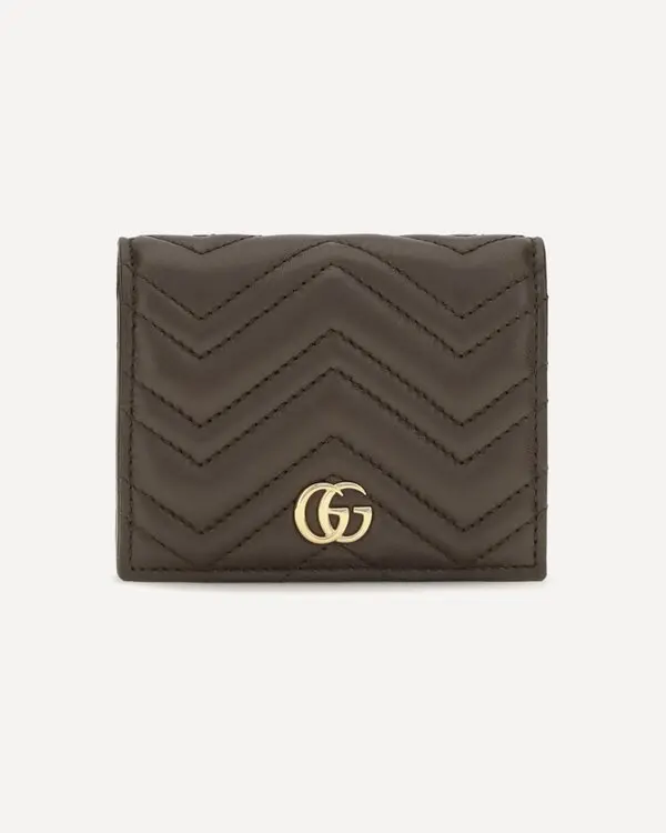 Gucci Small Gg Marmont Wallet - Brown